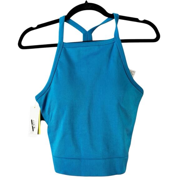 all in motion | Tops | Nwt All In Motion Blue Ribbed Seamless Tank ...